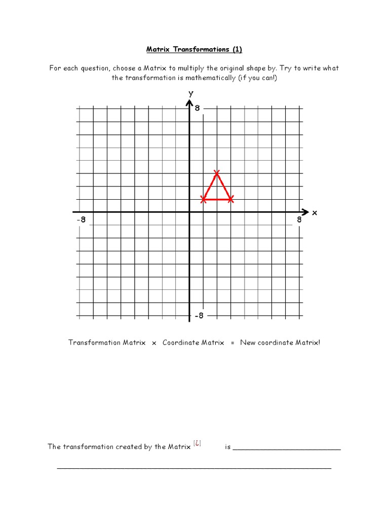 6) Matrix Transformations | PDF
