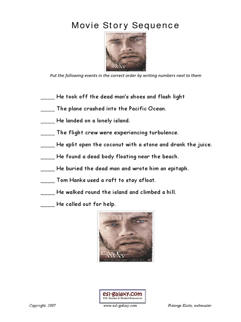 Cast Away Movie Story Sequence | PDF