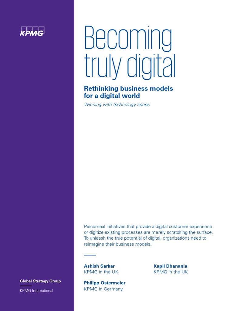 Becoming Truly Digital: Rethinking Business Models For A Digital World ...