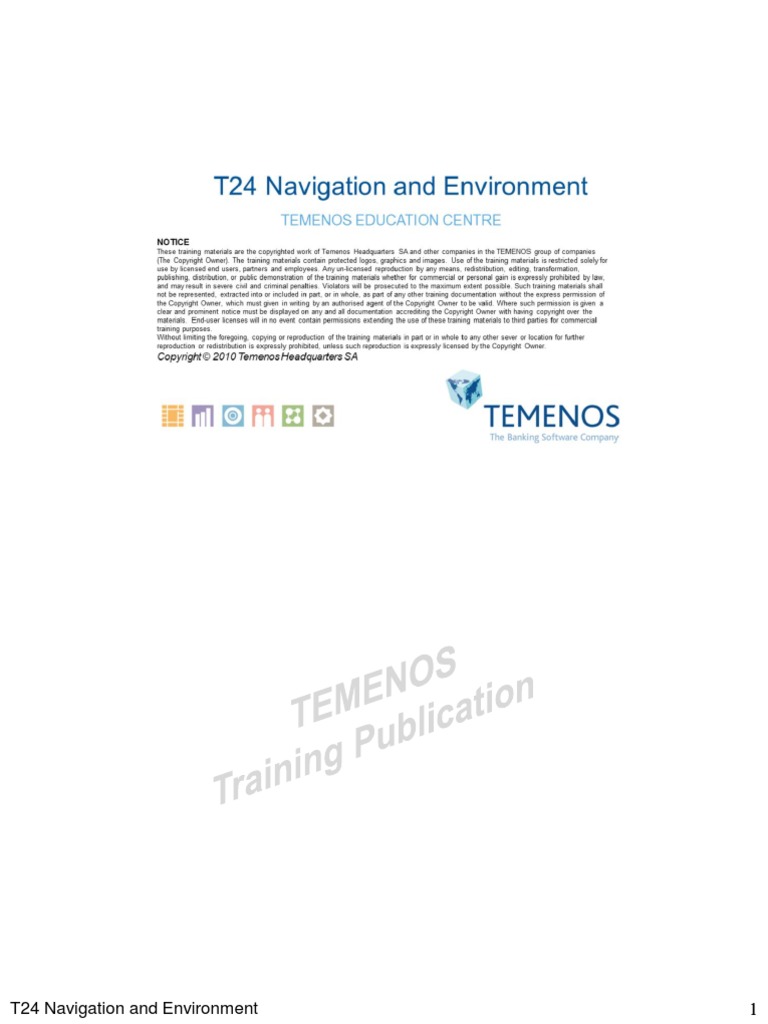 T24 Navigation and Environment | PDF | Database Transaction | Databases