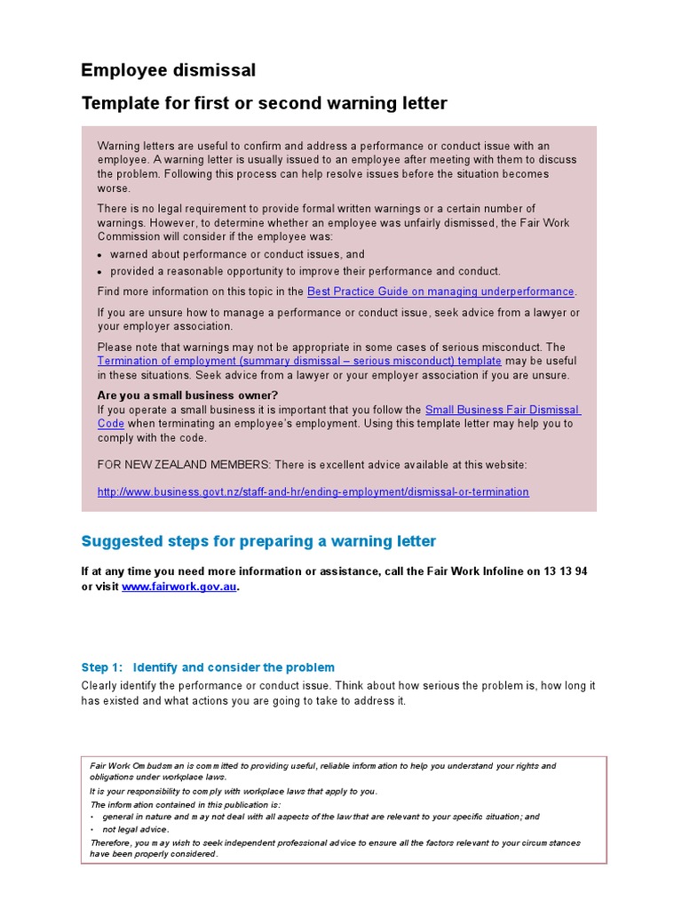Employee Warning Letter 02 | PDF | Employment | Virtue