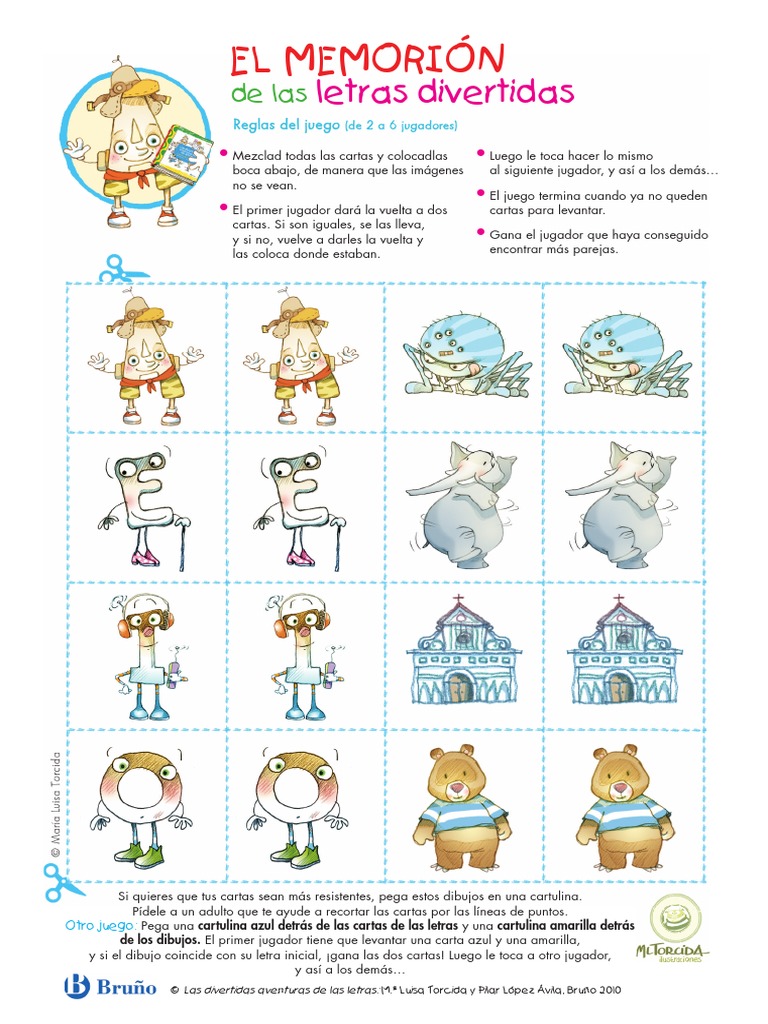 Juego De Memoria De Letras Para Niños Reglas Y Variantes Del Memorión