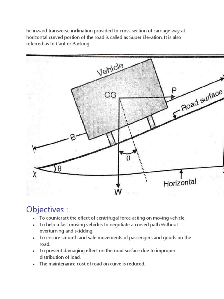 Calculating Road Super Elevation | PDF