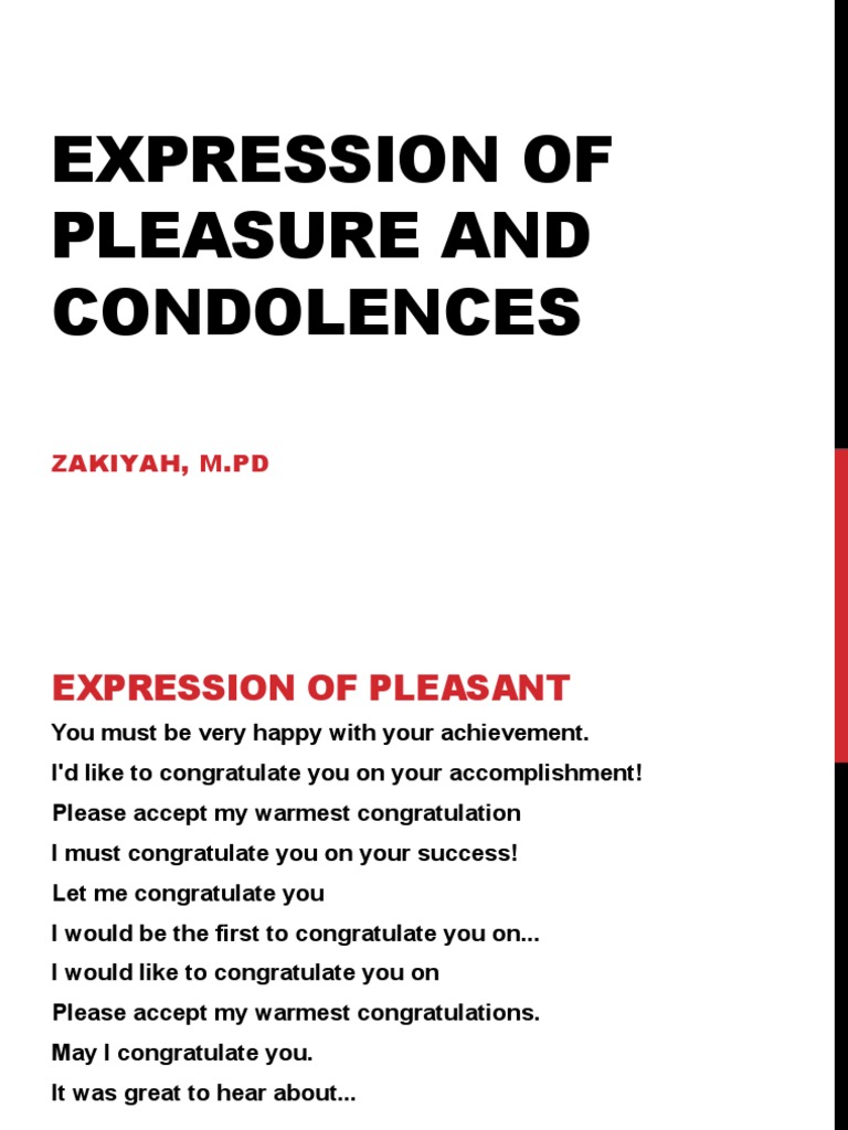 Expressions of Congratulations, Condolences, and Appreciation: A Guide ...