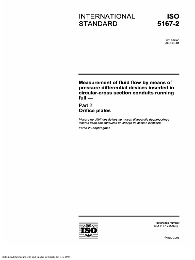Iso 5167 2 PDF | Download Free PDF | Computing And Information Technology