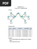 Tarea PT 4.2.7 - Packet Tracer - Configure Router-On-A-Stick Inter-VLAN Routing | PDF