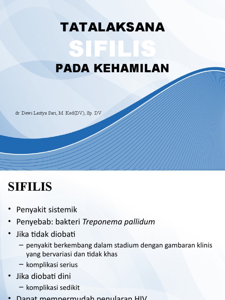 Tatalaksana Sifilis pada Ibu Hamil | PDF