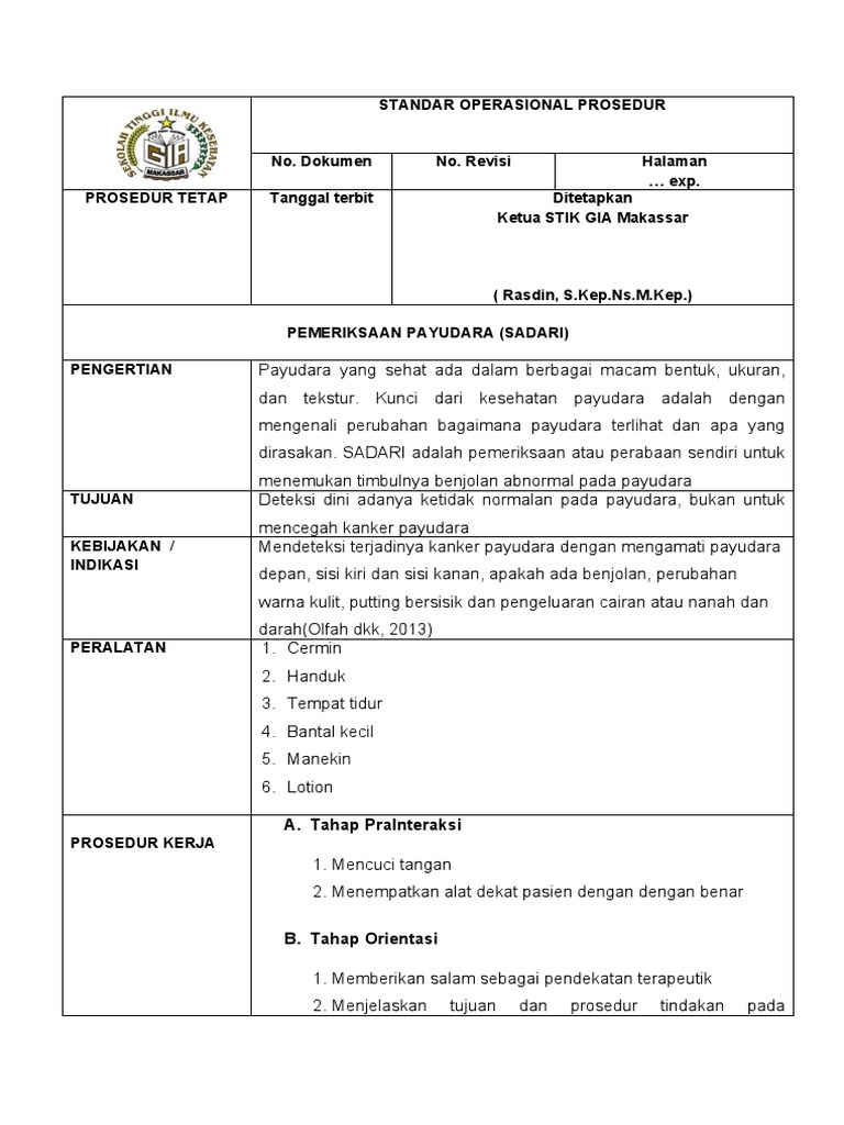 Sop Sadari, Nur Fitlaina (2118026) | PDF