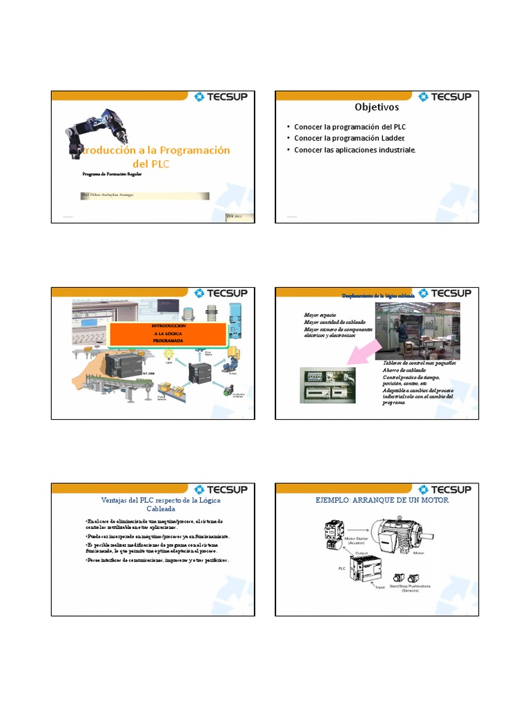 7.introduccion A La Programacion PLC PDF | PDF | Controlador lógico ...