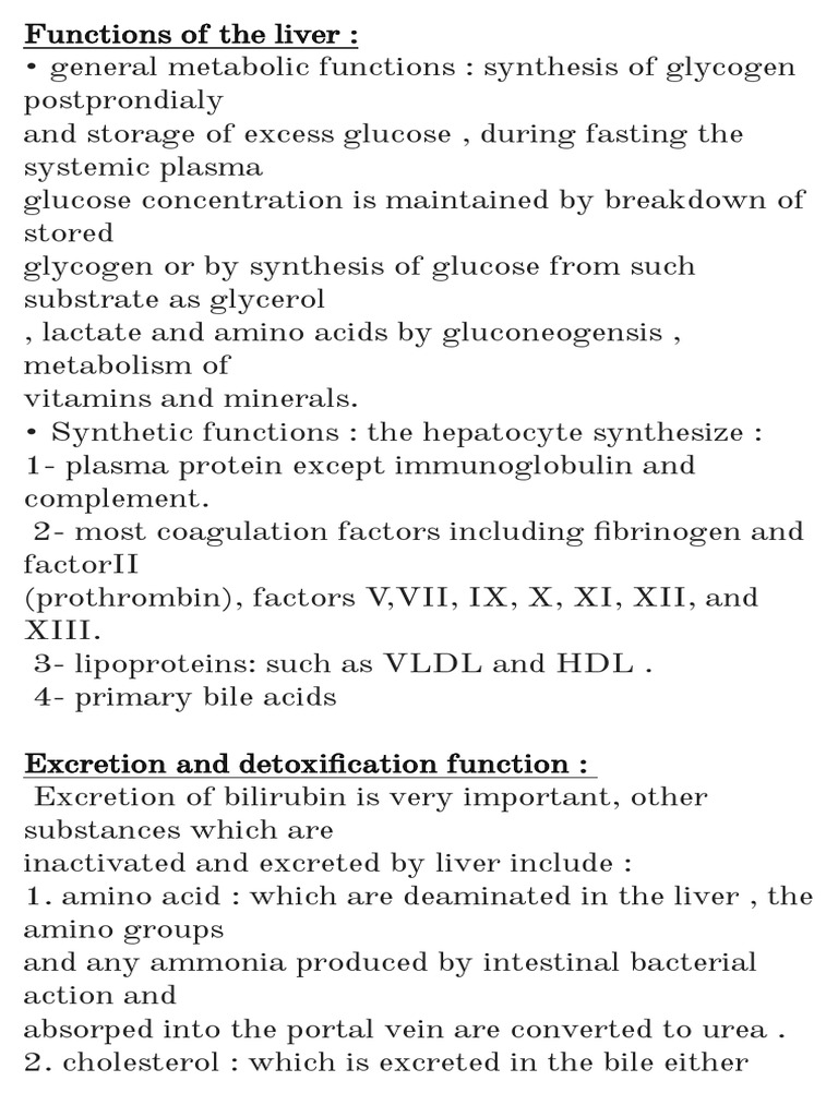 Liver Function Tests | PDF | Bile | Liver