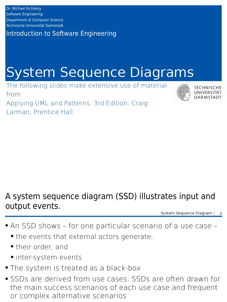 System Sequence Diagrams: Introduction To Software Engineering | PDF ...