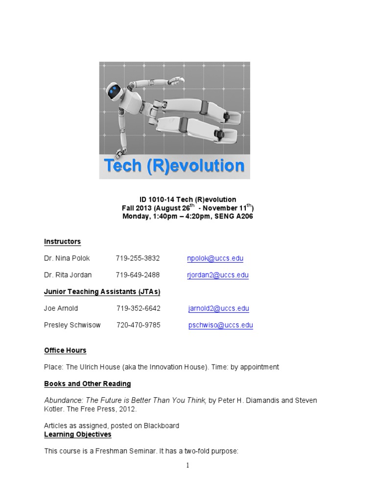 Tech Revolution | PDF | Lecture | Books