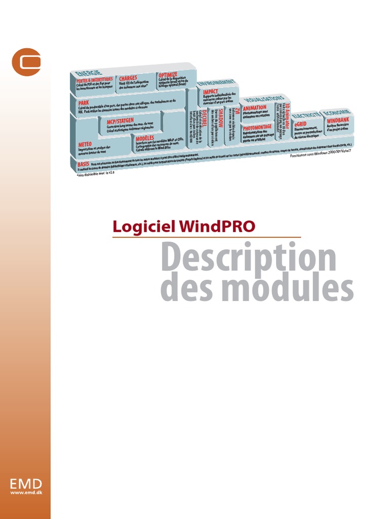 WindPRO Modules FRENCH - 2.7 PDF | PDF | Éolienne | Plaie