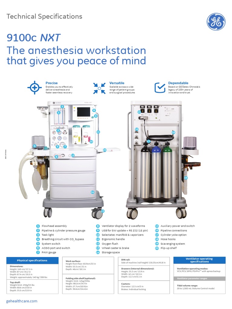 9100c NXT: The Anesthesia Workstation That Gives You Peace of Mind ...