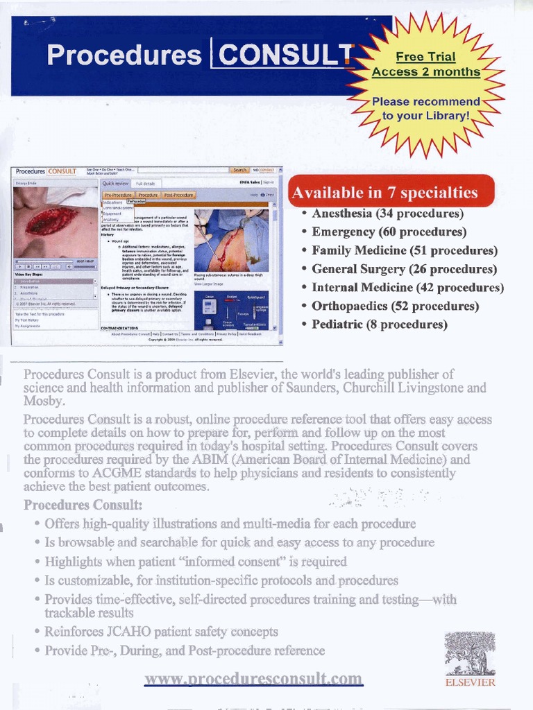 Procedures CONSULT - Your Online Reference for Medical Procedures | PDF ...