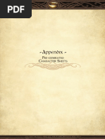 Godbound Character Sheets | PDF