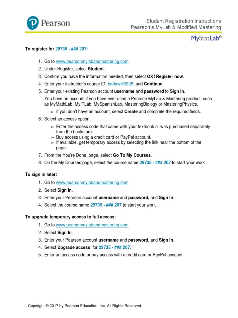 Registration Instruction | PDF