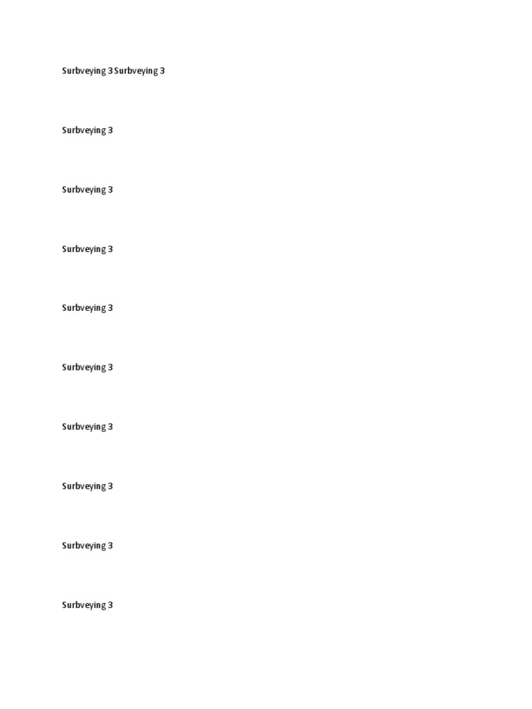 Surveying 3 Overview and Insights | PDF