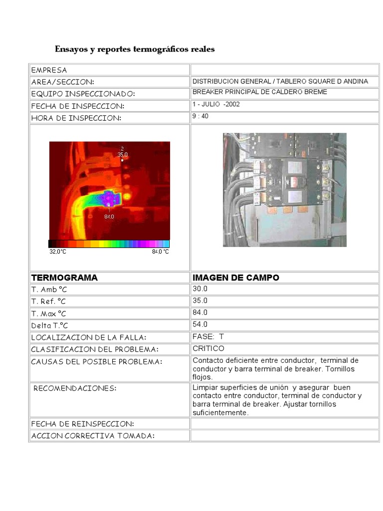Ensayos y Reportes Termográficos Reales | PDF | Naturaleza