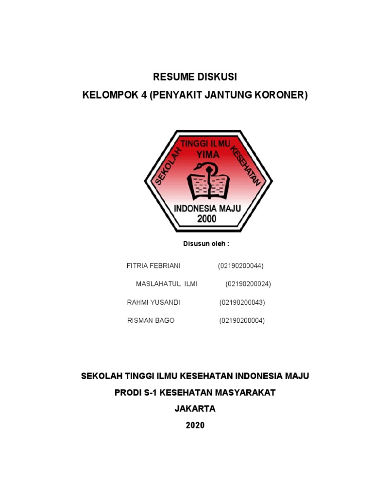 Resume Diskusi Kel 4 Pjk.. | PDF