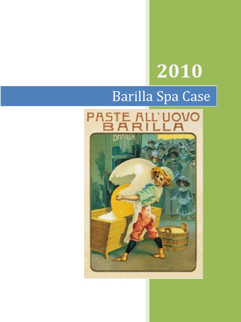 Barilla Spa Case Combined | PDF | Inventory | Supply Chain