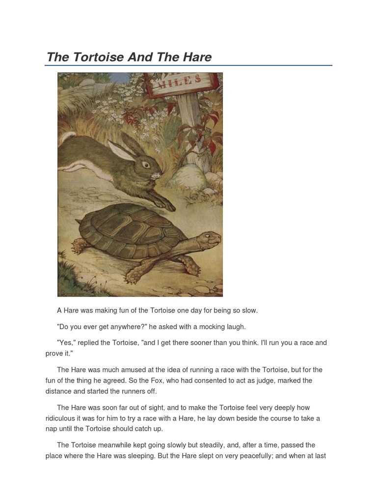 The Tortoise and The Hare | PDF