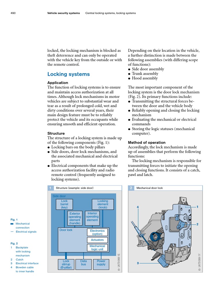 Locking Systems: 490 Vehicle Security Systems Central Locking Systems ...