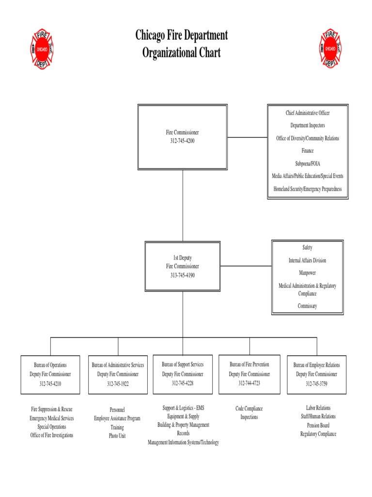 Chicago Fire Department Organizational Chart | PDF | National Security ...