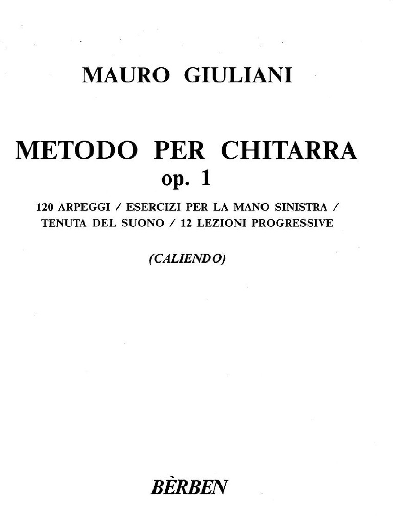 120 Arpeggi - Giuliani | PDF