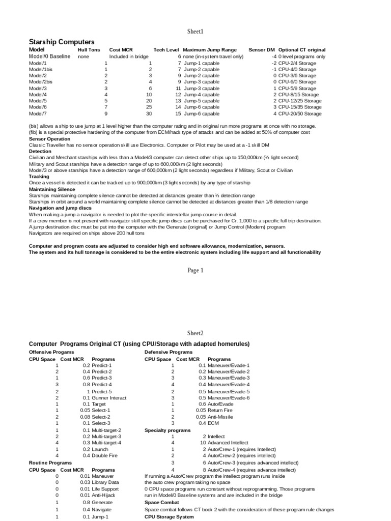 Starship Computers | PDF | Artillery | Central Processing Unit