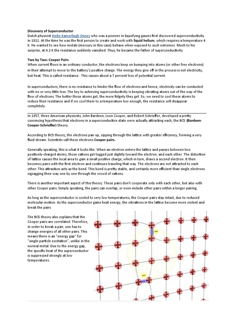 Discovery of Superconductor | PDF | Superconductivity | Electricity