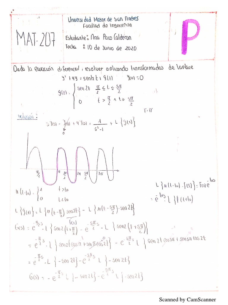 Ejercicio Ecuas | PDF
