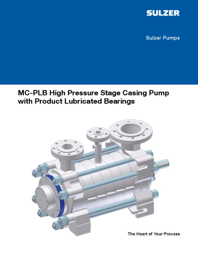 MC PLB High Pressure Stage Casing Pump Brochure | PDF | Bearing ...