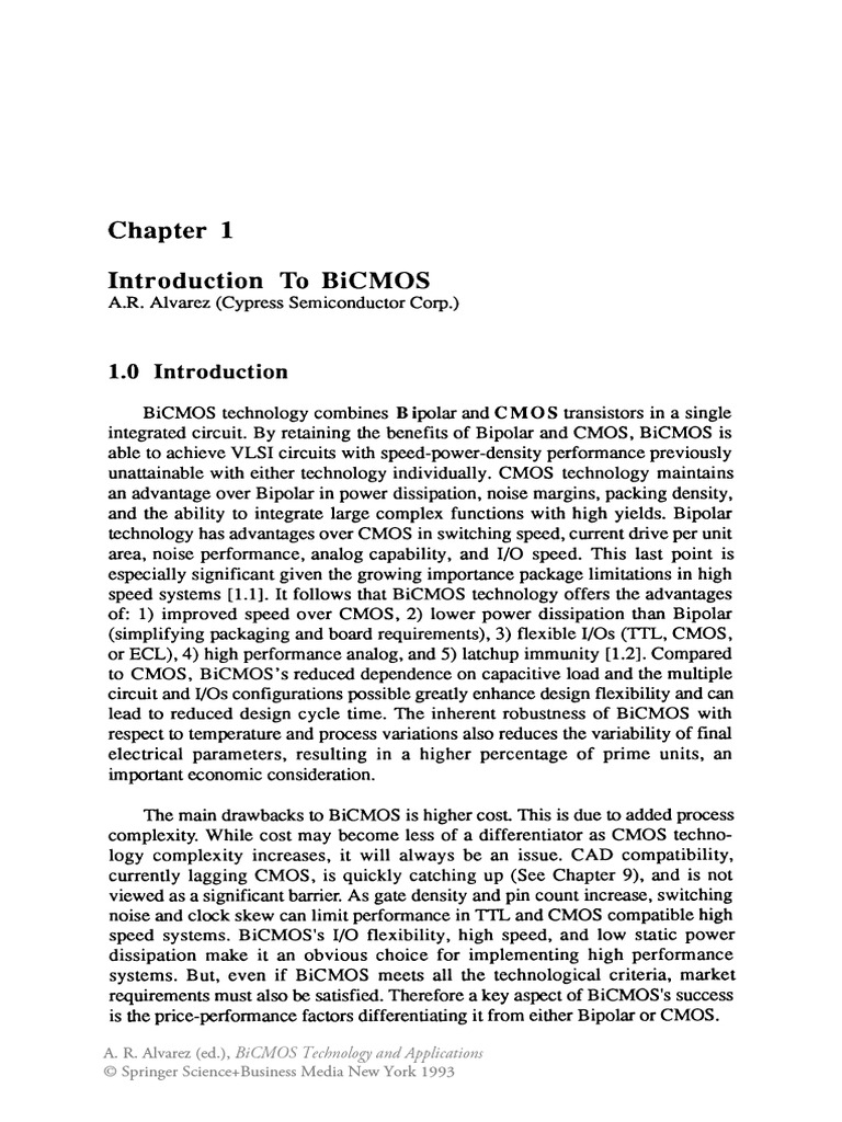 BiCMOS Advantages PDF | PDF | Cmos | Bipolar Junction Transistor