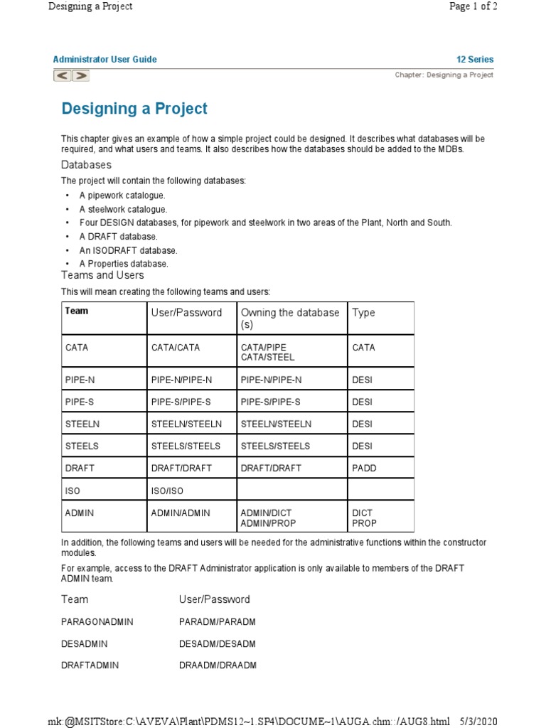 Designing A Project: Administrator User Guide 12 Series | PDF ...