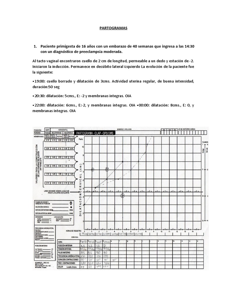 Partograma | PDF | Parto | El embarazo