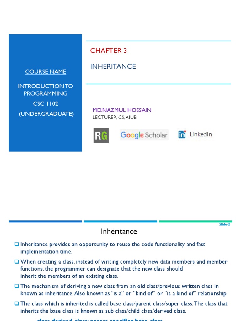 3 Inheritance Pdf Inheritance Object Oriented Programming Object Oriented Programming 2243