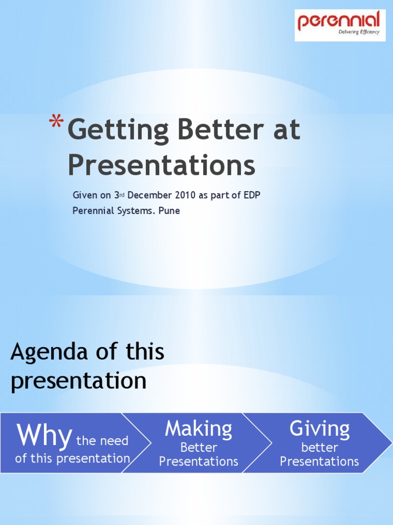 Presenting Presentations The Best Way | PDF