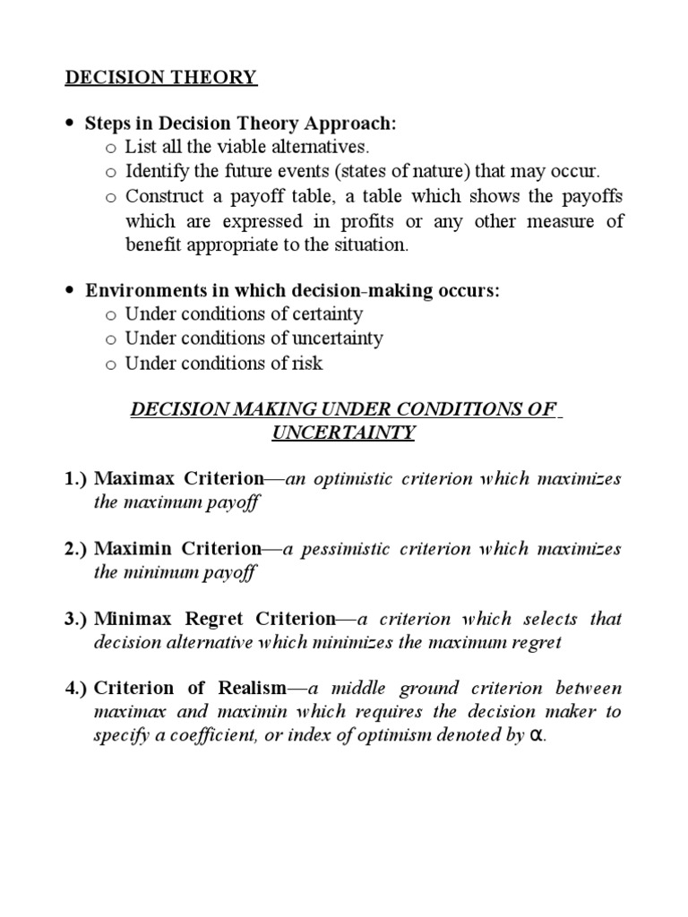 Decision Theory | PDF | Applied Mathematics | Statistical Theory