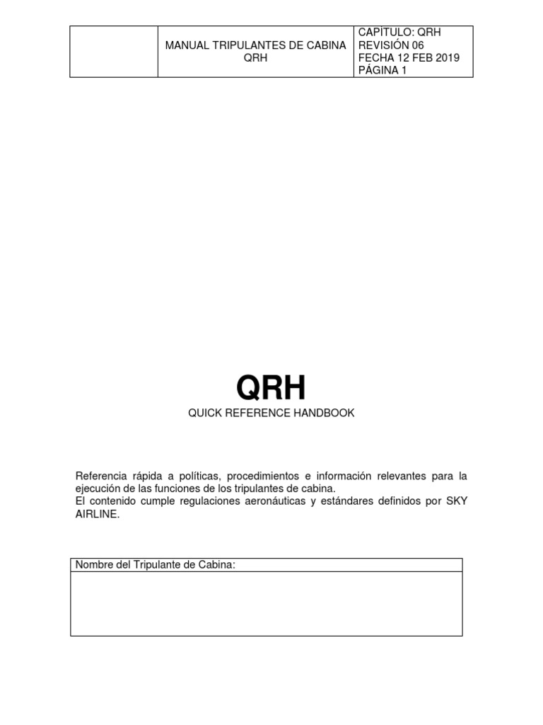 QRH Achac PDF | PDF | Aeronave | Aviación