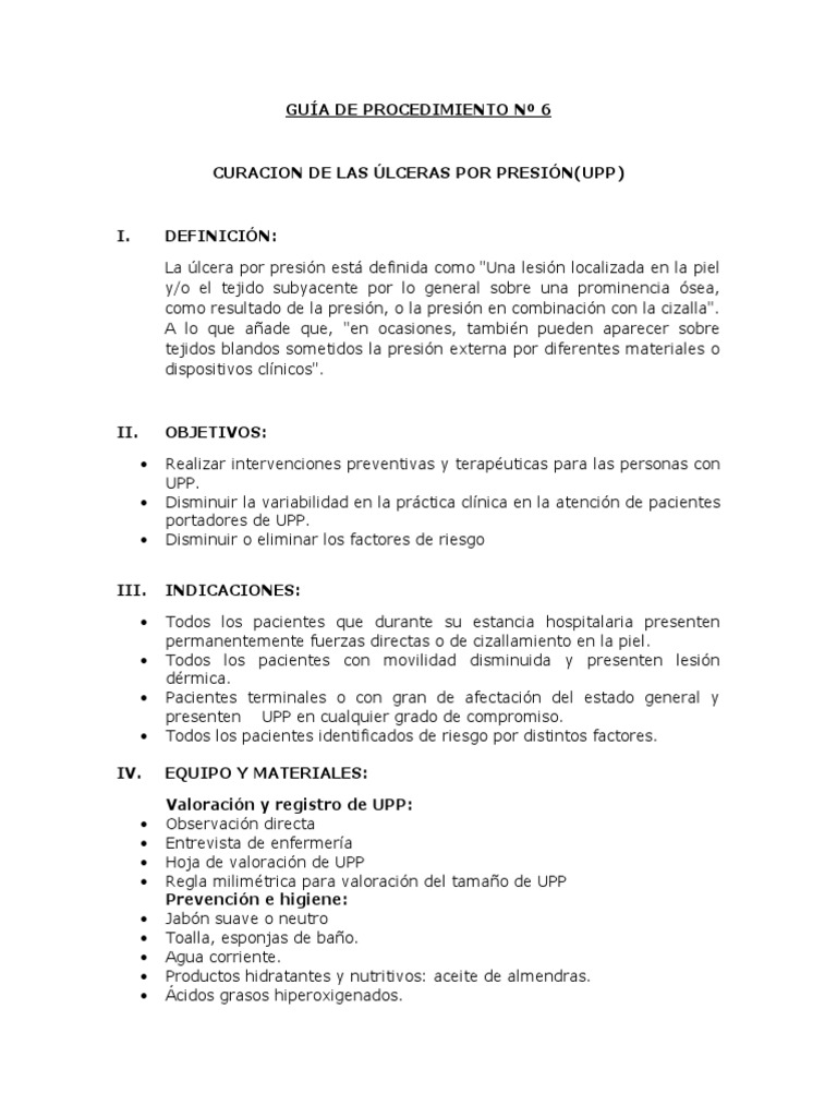 Guia de Curacion de UPP | PDF | Piel | Herida