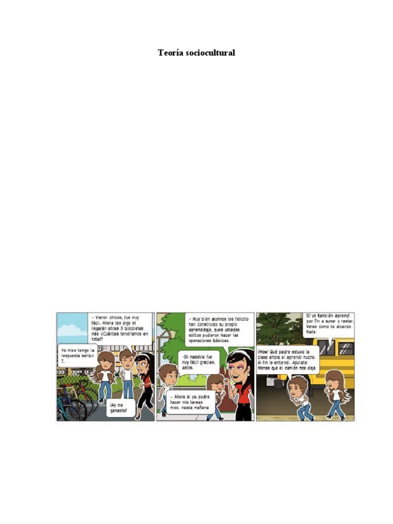 Comic - Teoría Sociocultural | PDF
