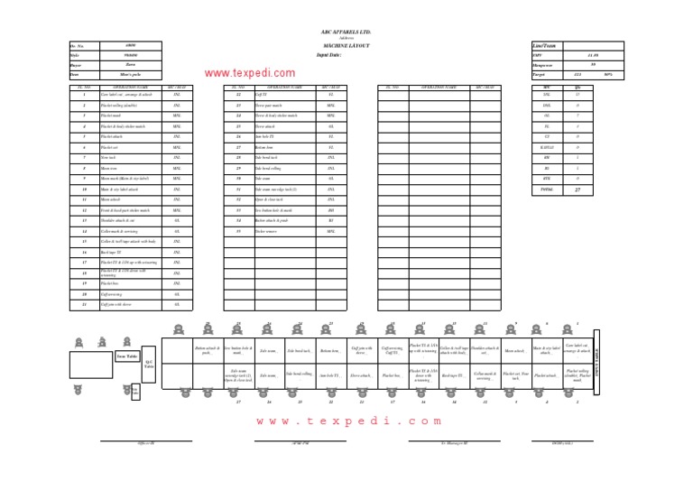 Polo Shirt-Layout Plan | PDF | Seam (Sewing) | Fashion