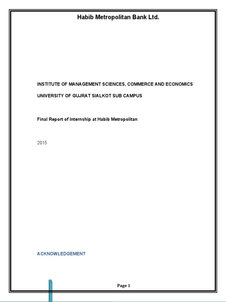 Habib Metropolitan Bank LTD | PDF | Cheque | Transaction Account