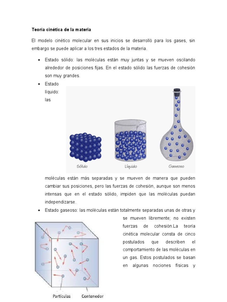 Teoría Cinética de La Materia | PDF