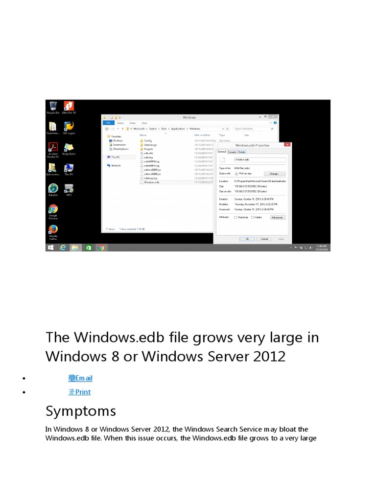 The Windows - Edb File Grows Very Large in Windows 8 or Windows Server ...