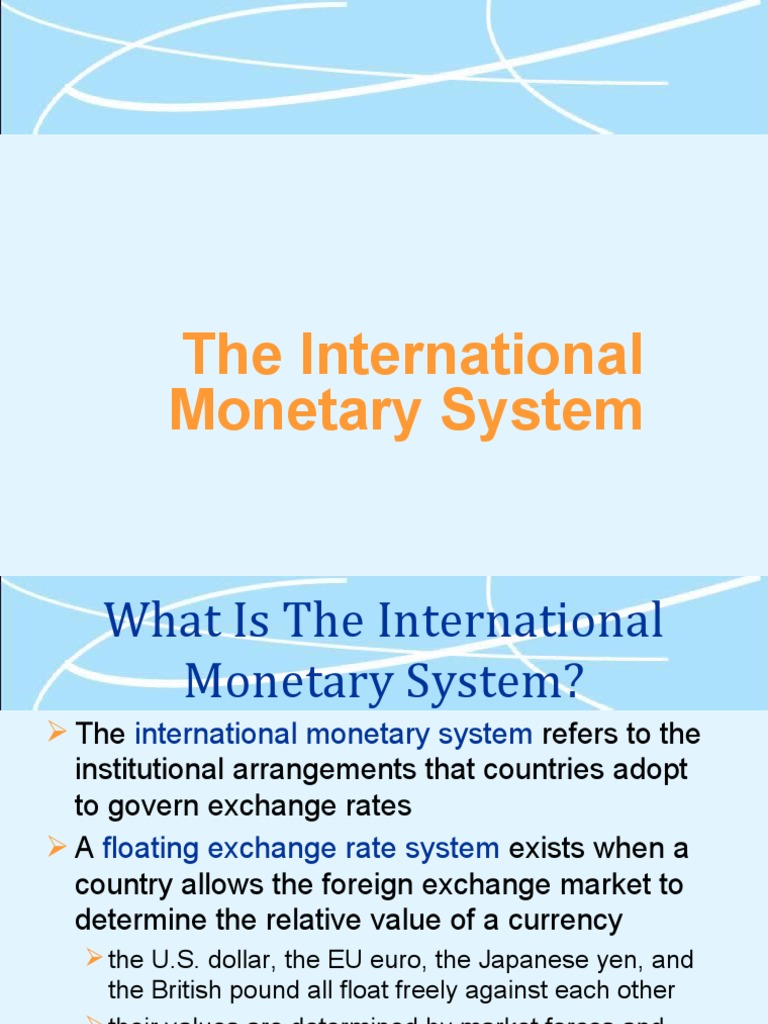 An Overview of International Monetary Systems: From Gold Standards to ...