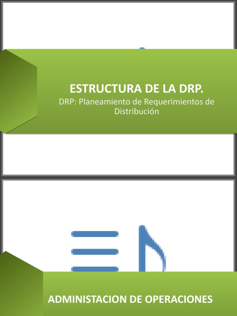 Estructura y Función del DRP en Logística | PDF | Logística | Planificación