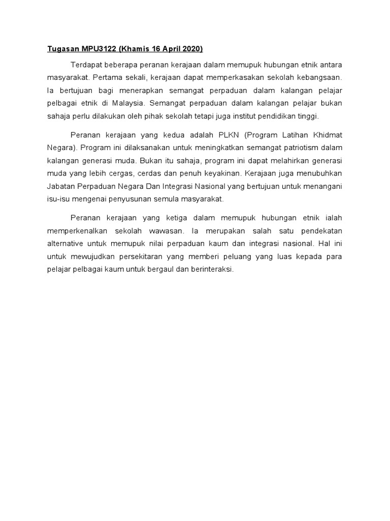 Tugasan MPU3122 | PDF