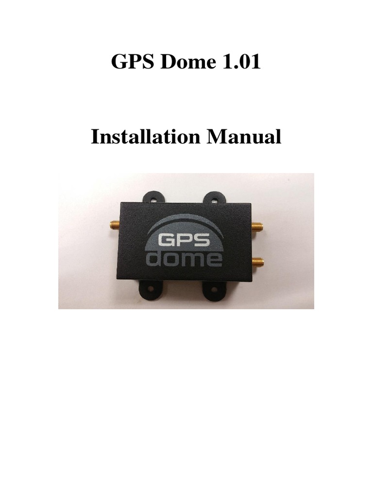 Tutorial GPS Dome | PDF | Electrical Connector | Antenna (Radio)